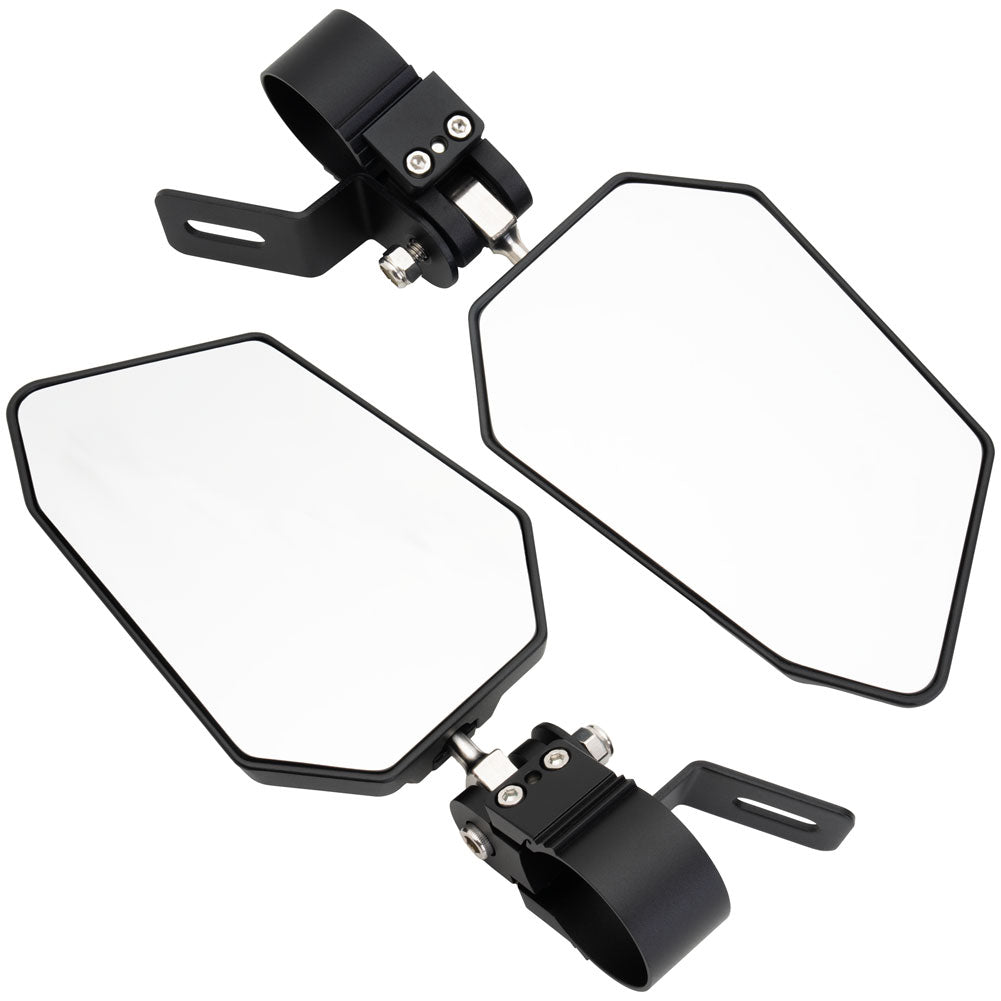 Dirtbag Brands Billet Side View Mirrors with Light Pod Mount#MIRROR-01 ...