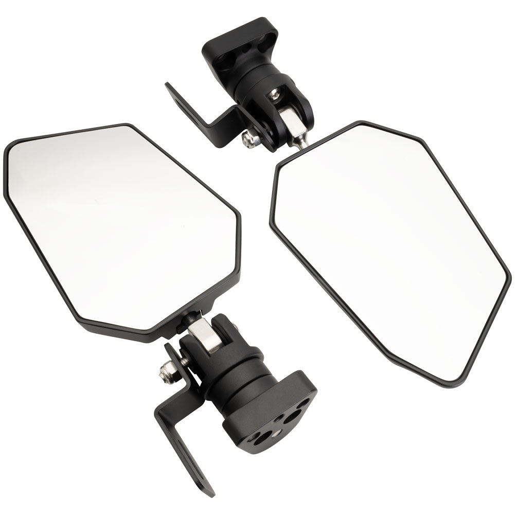 Dirtbag Brands Billet Side View Mirrors with Light Pod Mount#Mirror-02 ...