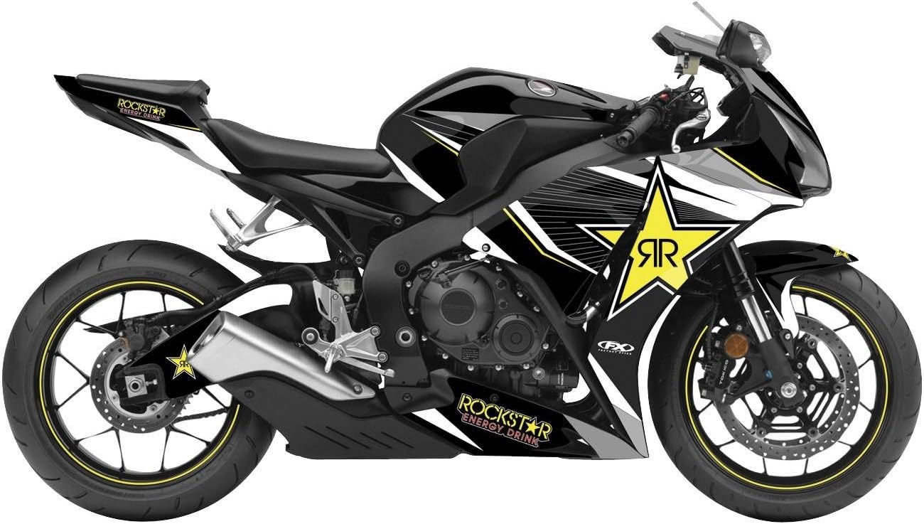 Factory Effex Rockstar Ser. Yellow Star Complete Street Bike Graphic#1 ...