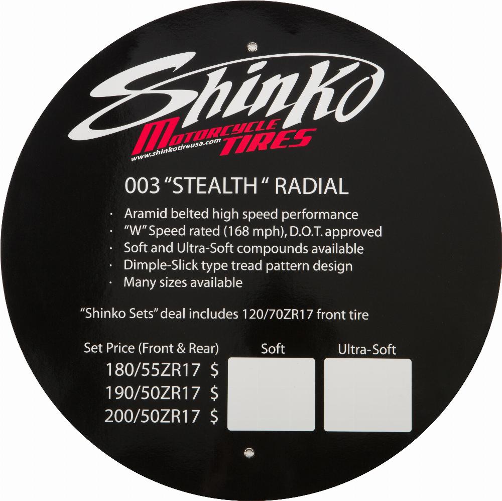 TIRE DISPLAY SIGN 003 STEALTH #003 STEALTH INSERT – MX PowerPlay