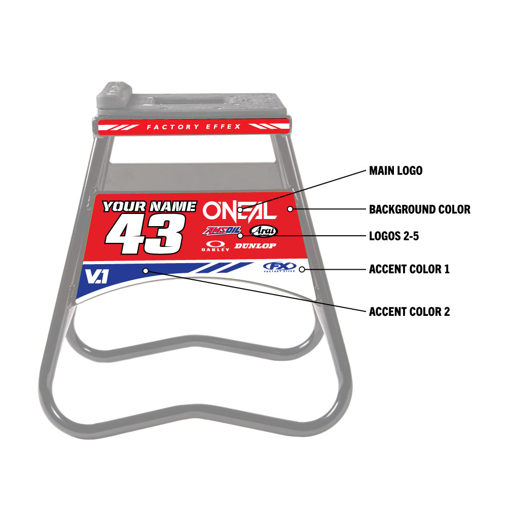 Factory Effex Custom V1 Bike Stand Graphics Only#01-10302 – MX PowerPlay